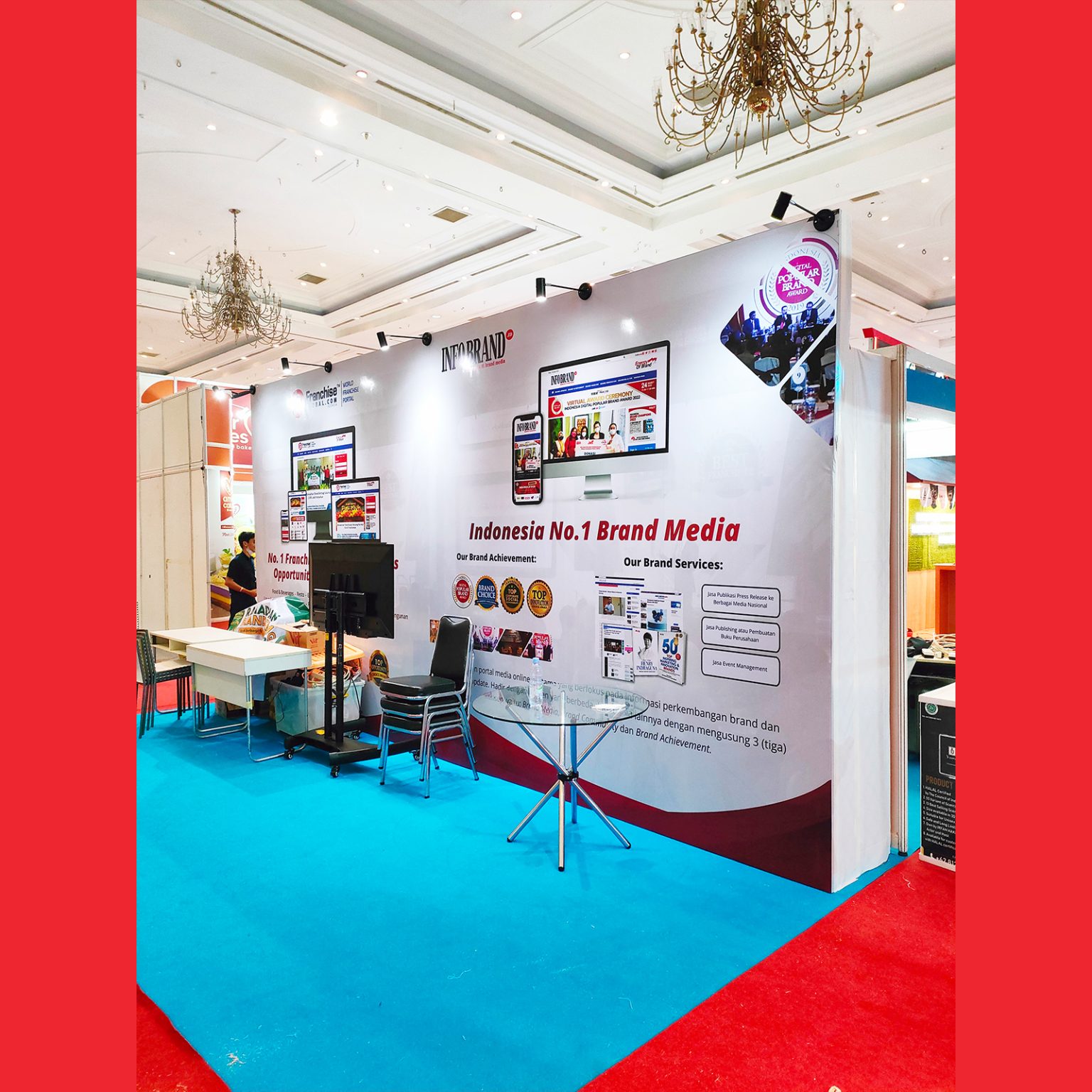 Backdrop Pameran dan Booth Pameran di JCC, PRJ, ICE BSD, dll